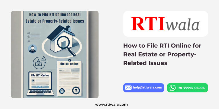 How to File RTI Online for Real Estate or Property-Related Issues