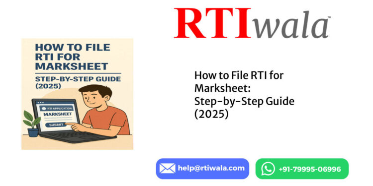 How to File RTI for Marksheet Online Step-by-Step Guide 2025