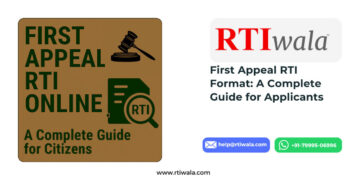 First Appeal RTI Format