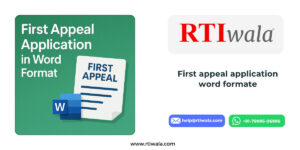 First Appeal Application Word Format