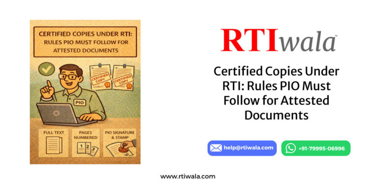Certified Copies Under RTI Rules: Legally Get Attested Documents From ...